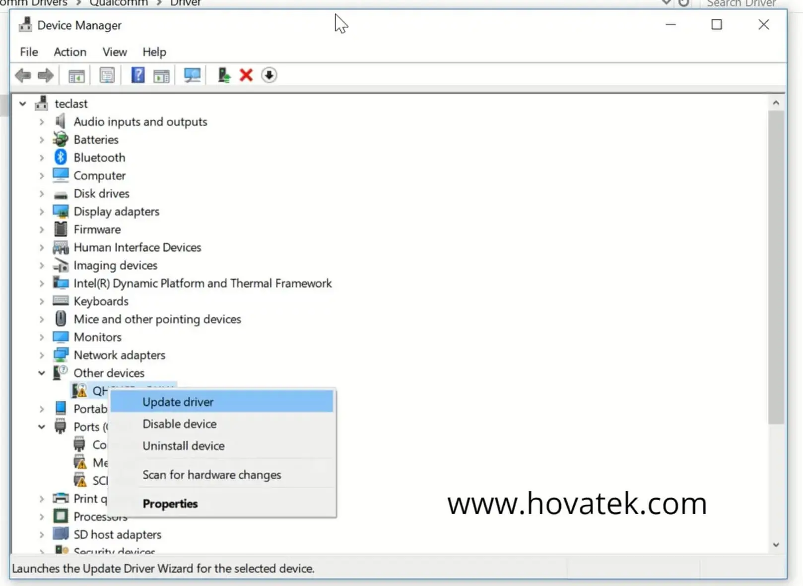 How to install Qualcomm USB drivers on a Windows PC