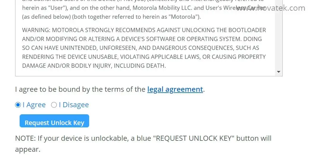 How to unlock Motorola Bootloader