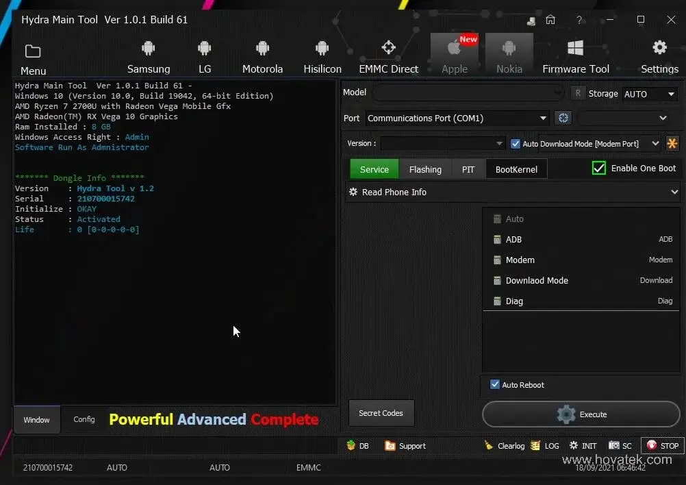 How to flash Motorola using Hydra Tool