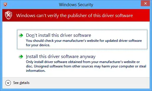 How to disable driver signature enforcement in Windows