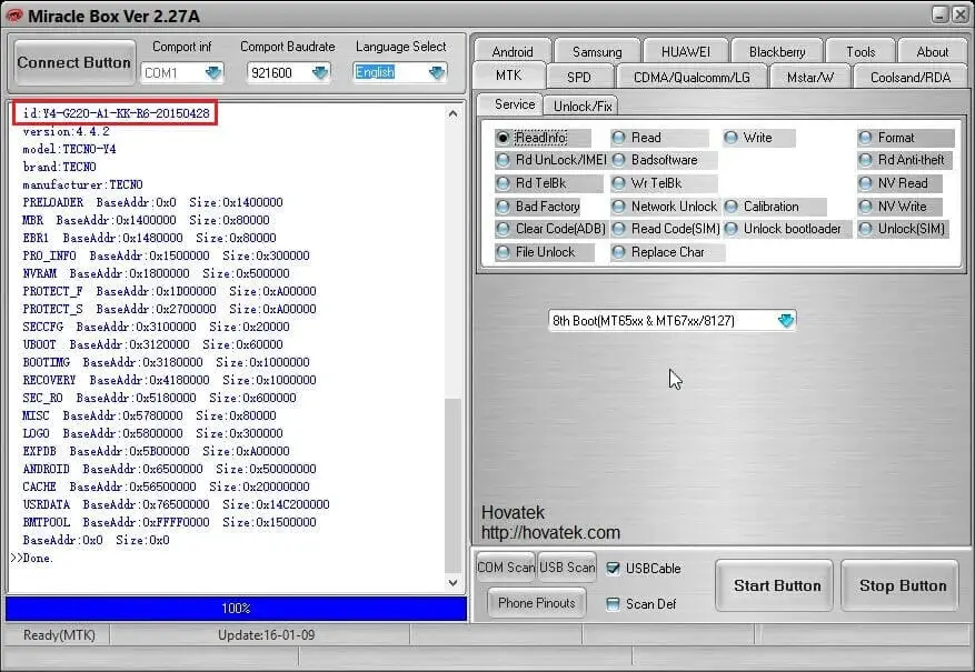 How to get the build number of a bricked Mediatek device