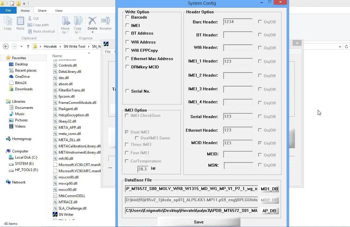 How to write IMEI, Bluetooth & Wi-Fi Address using SN Write tool