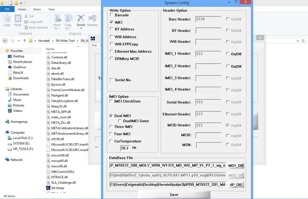How to write IMEI, Bluetooth & Wi-Fi Address using SN Write tool