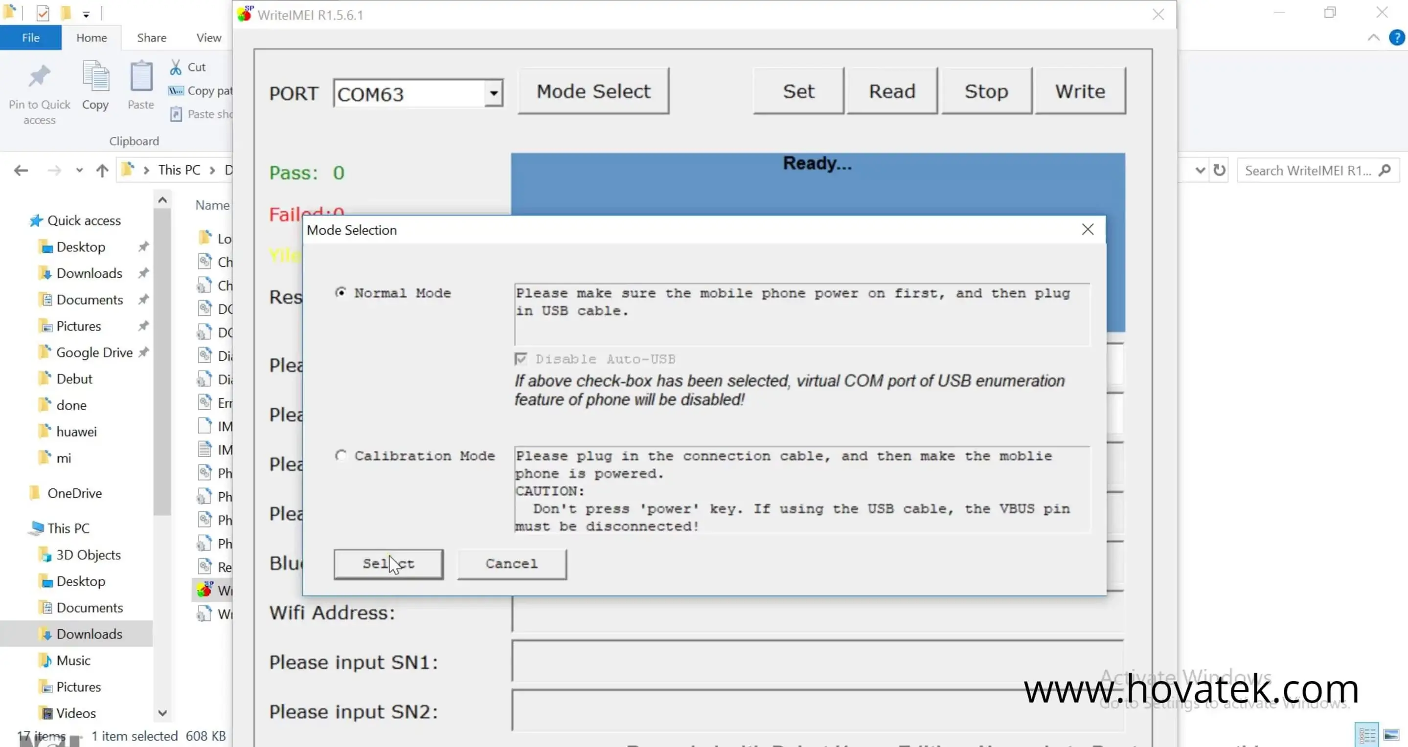 How to use WriteIMEI tool to write IMEI to Unisoc / Spreadtrum devices