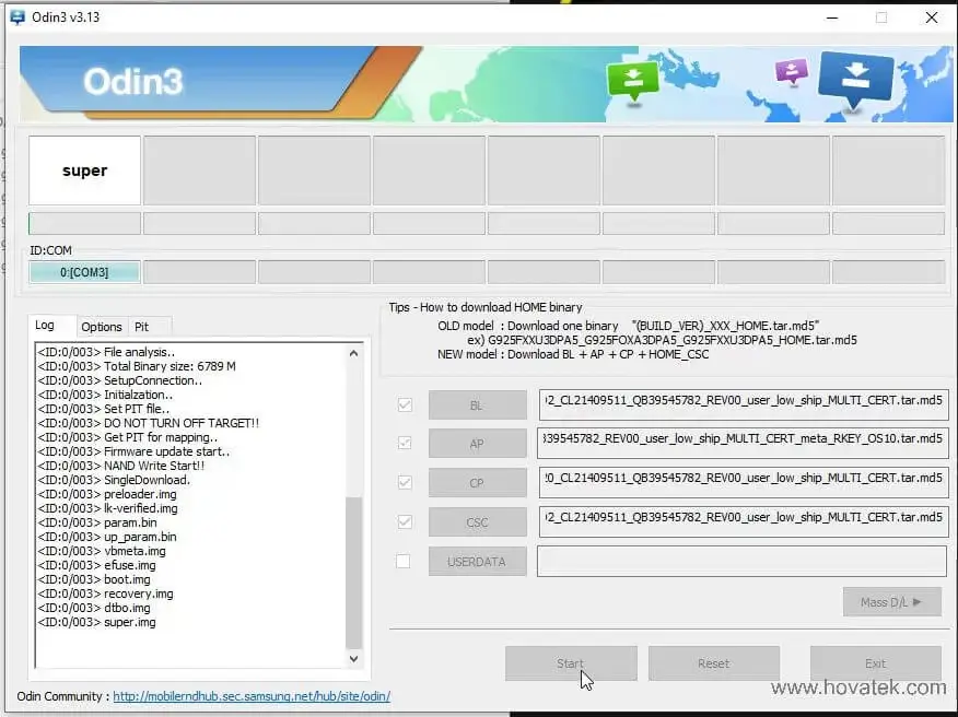 How to flash Samsung firmware using Odin