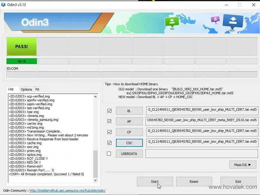 How to flash Samsung firmware using Odin
