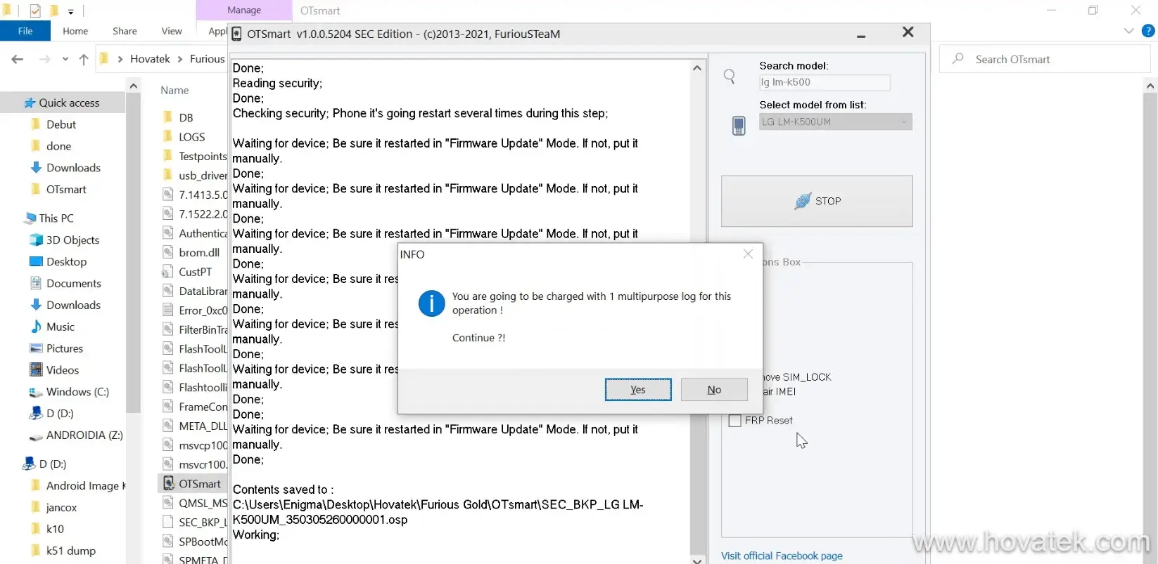 How to repair LG IMEI using OTSmart tool