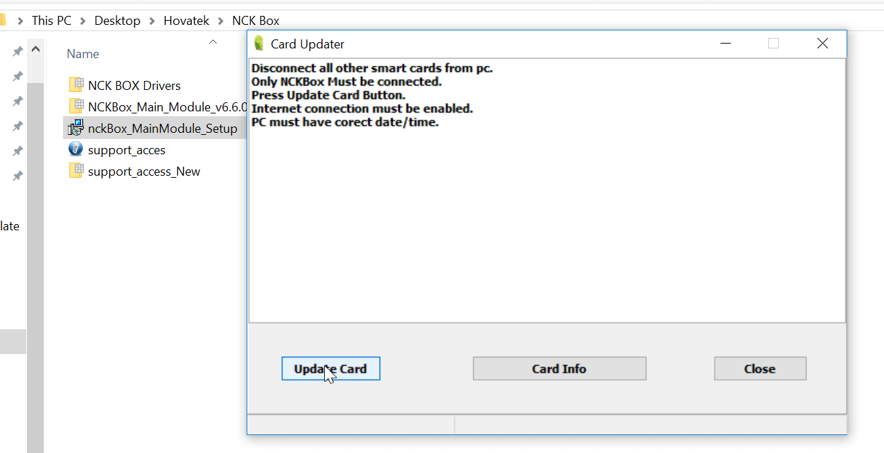 How to setup NCK Pro Box & Dongle