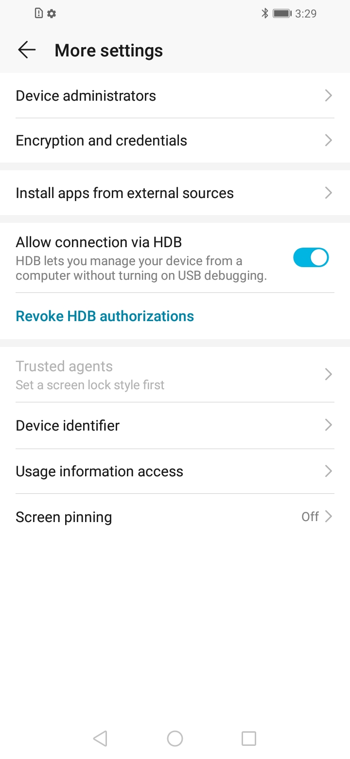 How to enable HDB connection on your Huawei smartphone